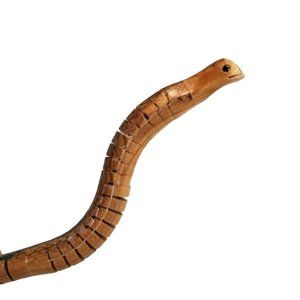 Toys | Wooden Snake Toy Cobra Reticulated Jointed Hand Carved Wiggles ...